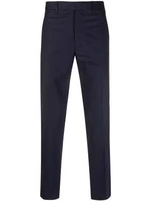 Neil Barrett Navy Mid-rise Straight-leg Trousers