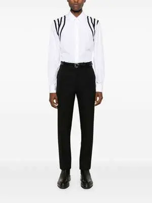 Alexander McQueen Tailored Cigarette Trousers - Black