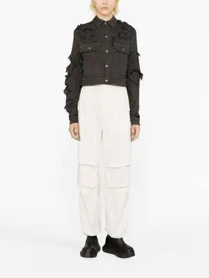 Rick Owens Distressed Cropped Jacket