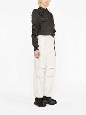 Rick Owens Distressed Cropped Jacket