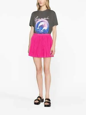 Red Valentino Flared Pleated Shorts