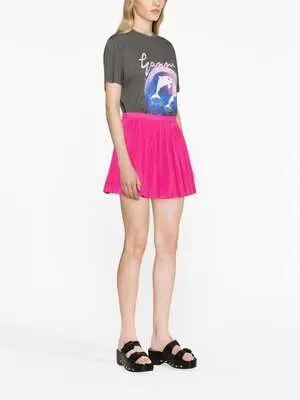 Red Valentino Flared Pleated Shorts