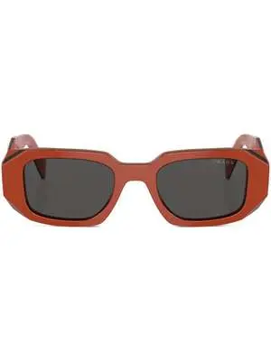 Prada Rectangle-frame Sunglasses - Orange