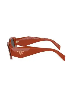 Prada Rectangle-frame Sunglasses - Orange
