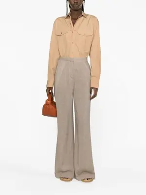 Wardrobe.NYC Oversize Cotton Shirt - Neutrals