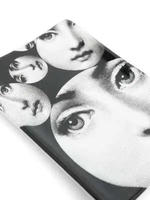 FORNASETTI Tema E Variazioni N.242 Porcelain Ashtray - Black