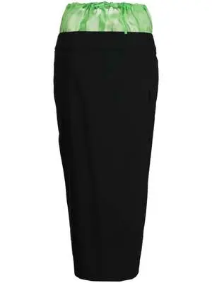 A.W.A.K.E. Mode Two-tone Midi Skirt
