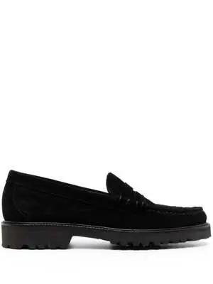 G.H.BASS 90 Larson Suede Loafers - Black