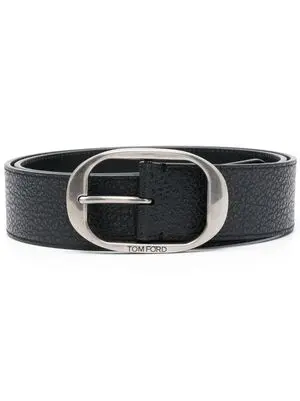 TOM FORD Oval Buckle Leather Belt
