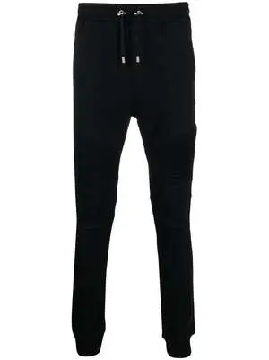 Balmain Logo-print Ribbed Track Pants - Black