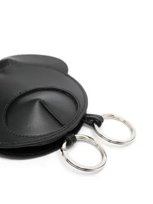 Palm Angels Bear-shaped Leather Keyring