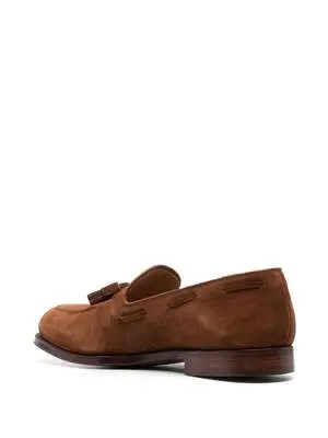 Crockett & Jones Tassel Detail Suede Loafers