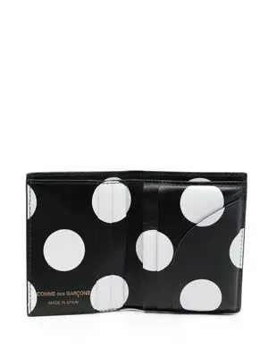 Comme Des Garçons Polka-dot Bifold Wallet