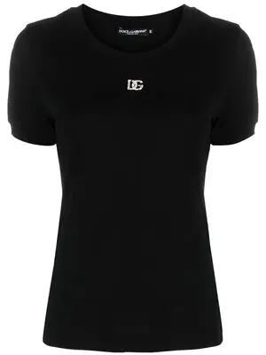 Dolce & Gabbana Crystal-embellished T-shirt - Black
