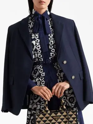 Prada Single-breasted Wool Blazer - Blue