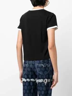 GROUND ZERO Graphic-print Cotton T-shirt - Black