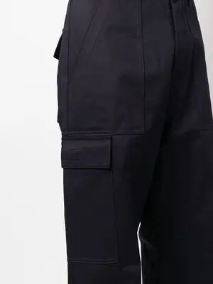 Rick Owens Flared-leg Cotton Cargo Trousers
