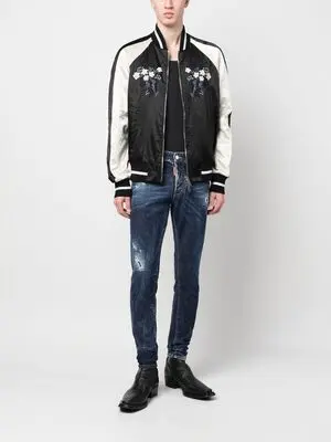Dsquared2 Slim-fit Distressed Jeans - Blue