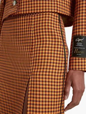 Marni Checked Midi Skirt