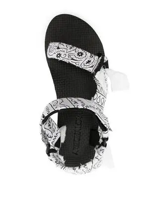 ARIZONA LOVE Trekky Bandana Flat Sandals - White