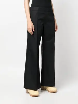 Studio Nicholson Acapulco Flared Trousers - Black