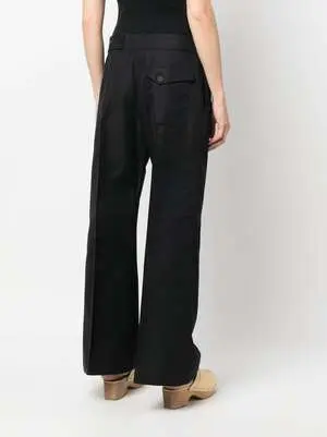 Studio Nicholson Acapulco Flared Trousers - Black