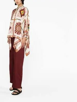 La DoubleJ Printed Asymmetric Shirt