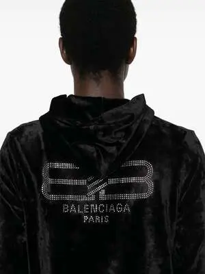 Balenciaga Bb Paris Hoodie - Black