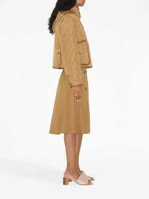 Burberry Belted Cotton Skirt
