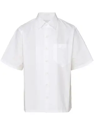 Prada Triangle-logo Cotton Shirt