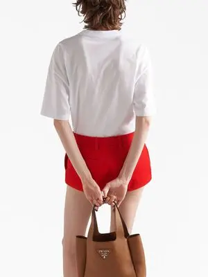 Prada Triangle-logo Jersey T-shirt