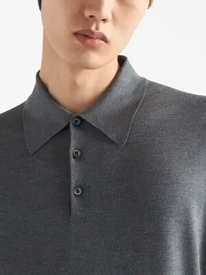 Prada Silk Polo Shirt