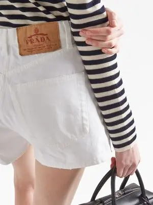 Prada Bull Denim Shorts
