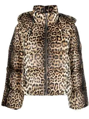 Roberto Cavalli Leopard-print Padded Jacket