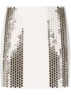 Giuseppe Di Morabito Stud-embellished Miniskirt - White