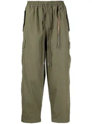 MASTERMIND WORLD Cotton-blend Cargo Trousers - Green