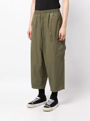MASTERMIND WORLD Cotton-blend Cargo Trousers - Green