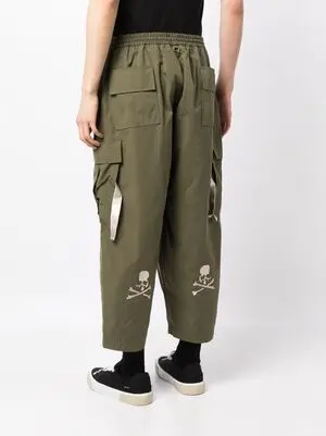 MASTERMIND WORLD Cotton-blend Cargo Trousers - Green