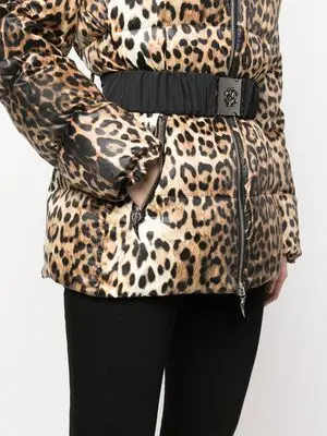 Roberto Cavalli Leopard-print Padded Jacket