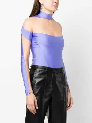 MUGLER Sheer Panelling Long-sleeved Body