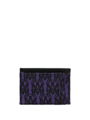 Amiri Monogram-print Leather Cardholder