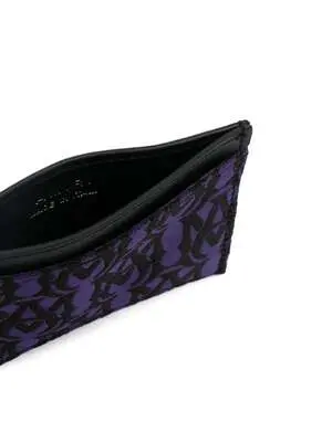 Amiri Monogram-print Leather Cardholder