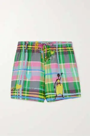 AZ FACTORY Chromatic Love Printed Silk Shorts