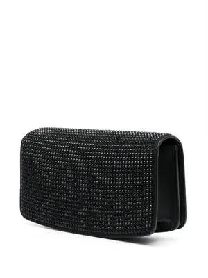 Stella McCartney Rhinestone-embellished Crossbody Bag - Black