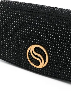 Stella McCartney Rhinestone-embellished Crossbody Bag - Black