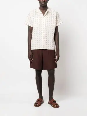 BODE Chrystie Embroidered Cotton Shirt