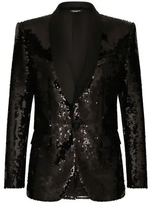 Dolce & Gabbana Sequin-embellished Suit - Black