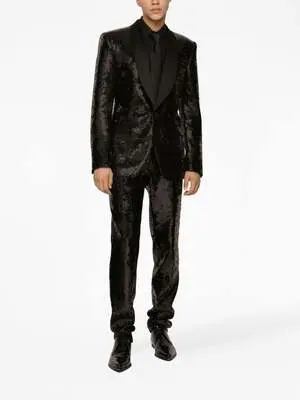 Dolce & Gabbana Sequin-embellished Suit - Black