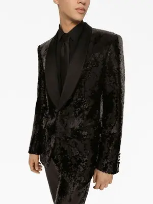 Dolce & Gabbana Sequin-embellished Suit - Black