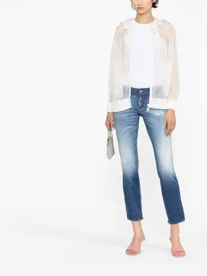Dsquared2 Faded Slim-cut Jeans - Blue